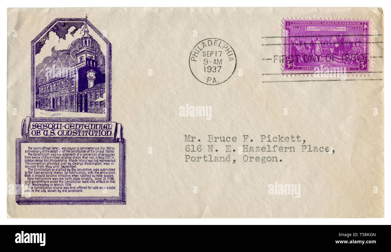 Benjamin franklin stamp hi-res stock photography and images - Alamy