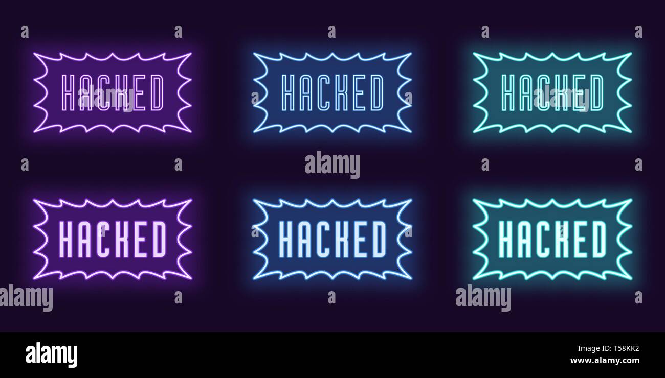 Glowing security text Stock Vector Images - Alamy