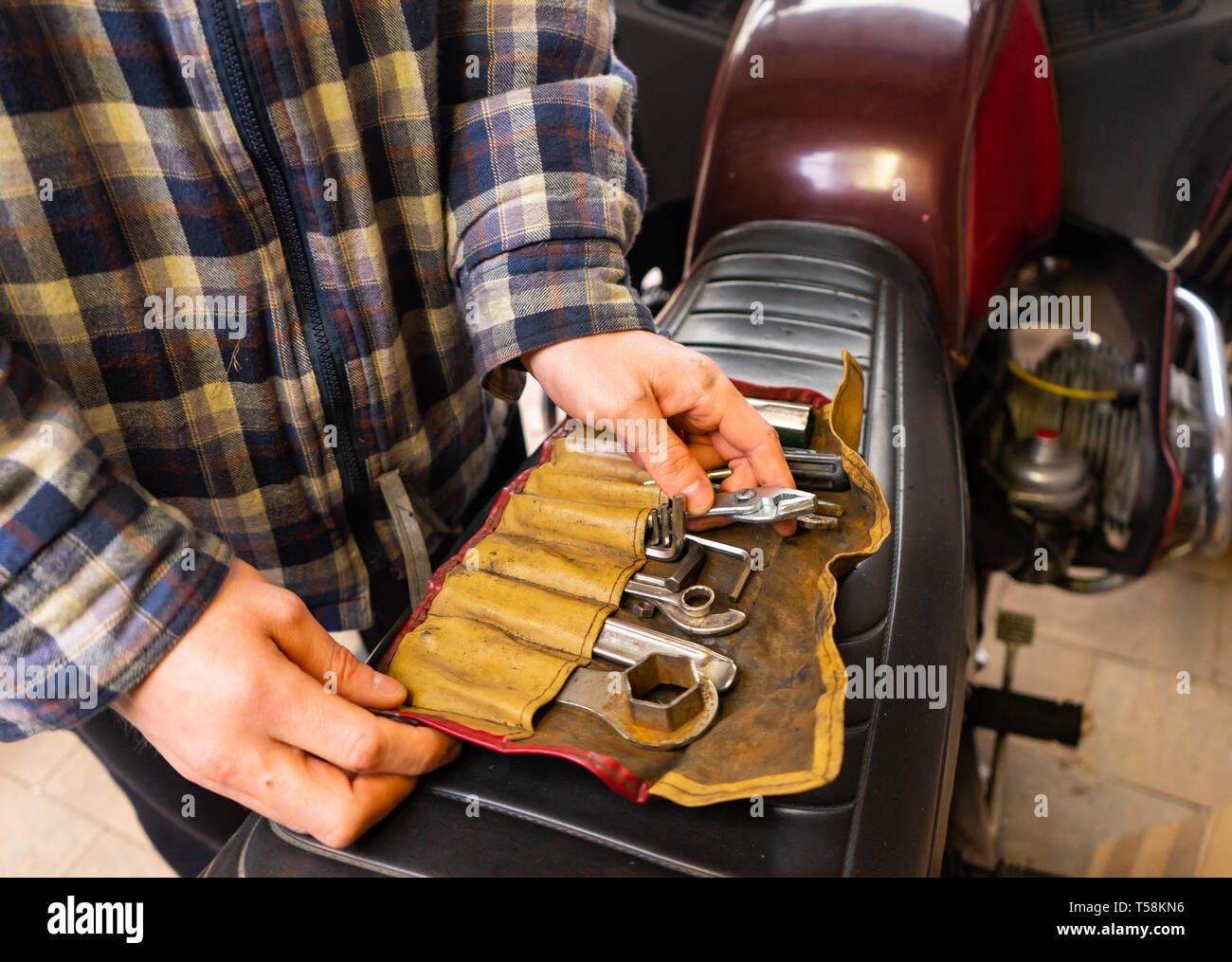 Maintenance motorcycle hi-res stock photography and images - Alamy