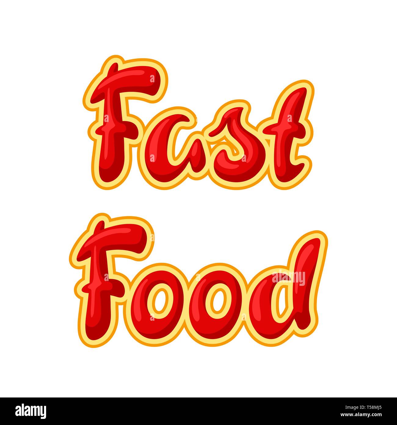 Fast food word art hi-res stock photography and images - Alamy