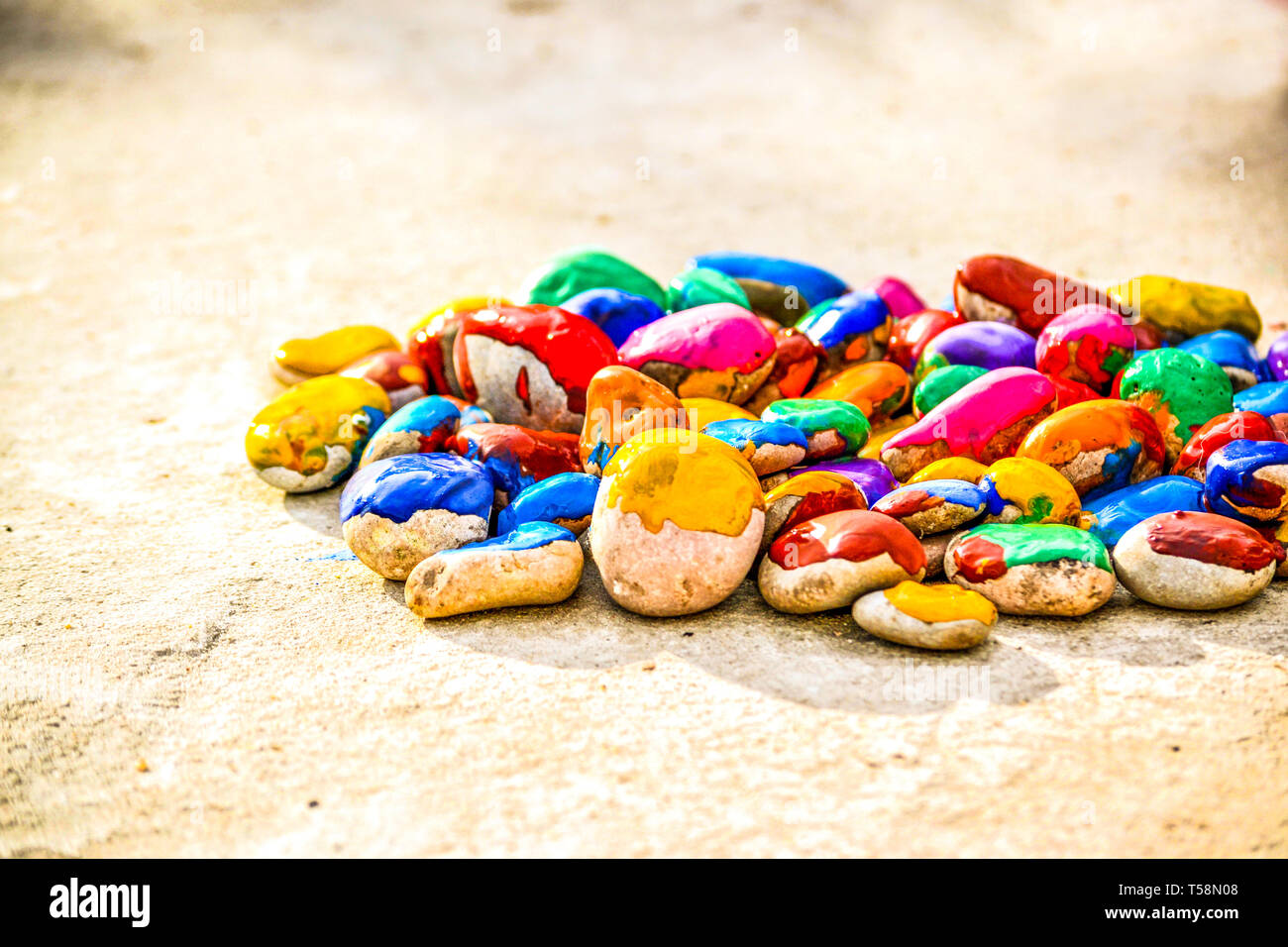 Abstract creative background close-up. Stones with a smooth surface ...