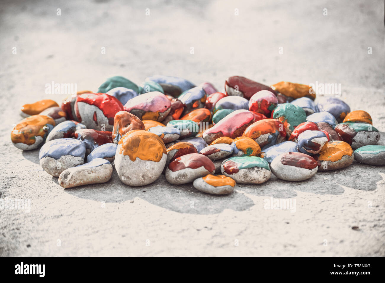 Abstract creative background close-up. Stones with a smooth surface ...