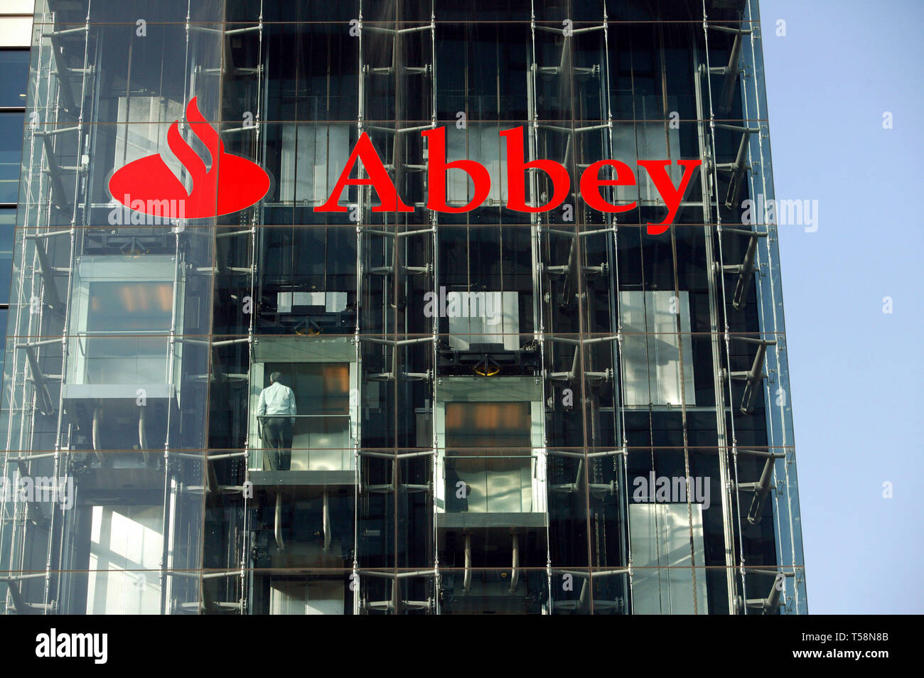Abbey National House on Triton Square London. Part of the Santander ...