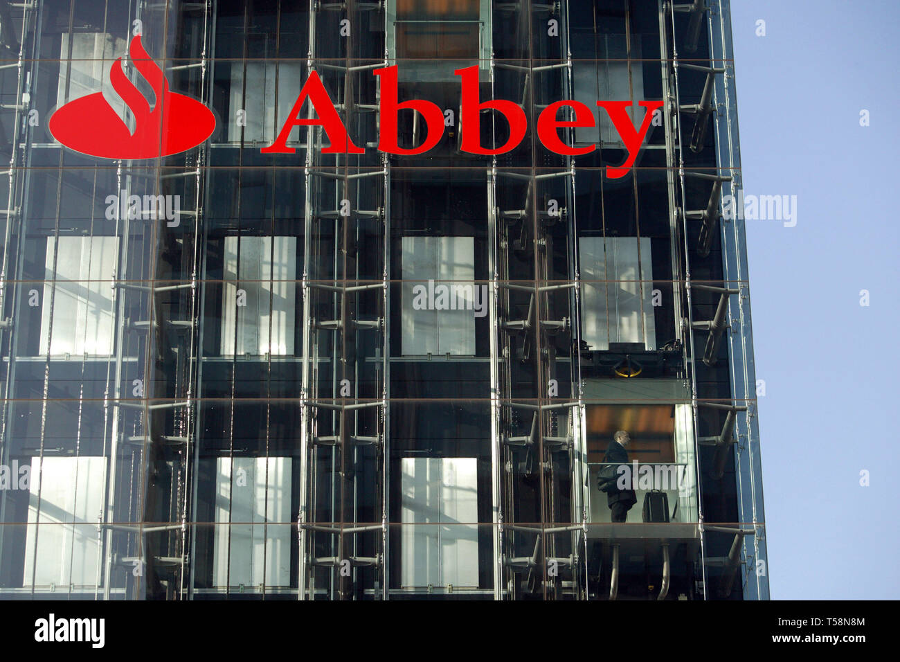 Abbey National House on Triton Square London. Part of the Santander ...