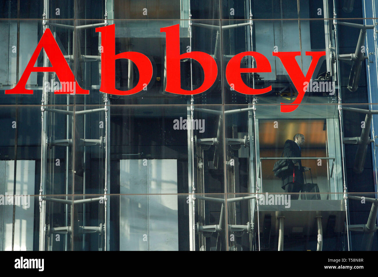 Abbey National House on Triton Square London. Part of the Santander ...