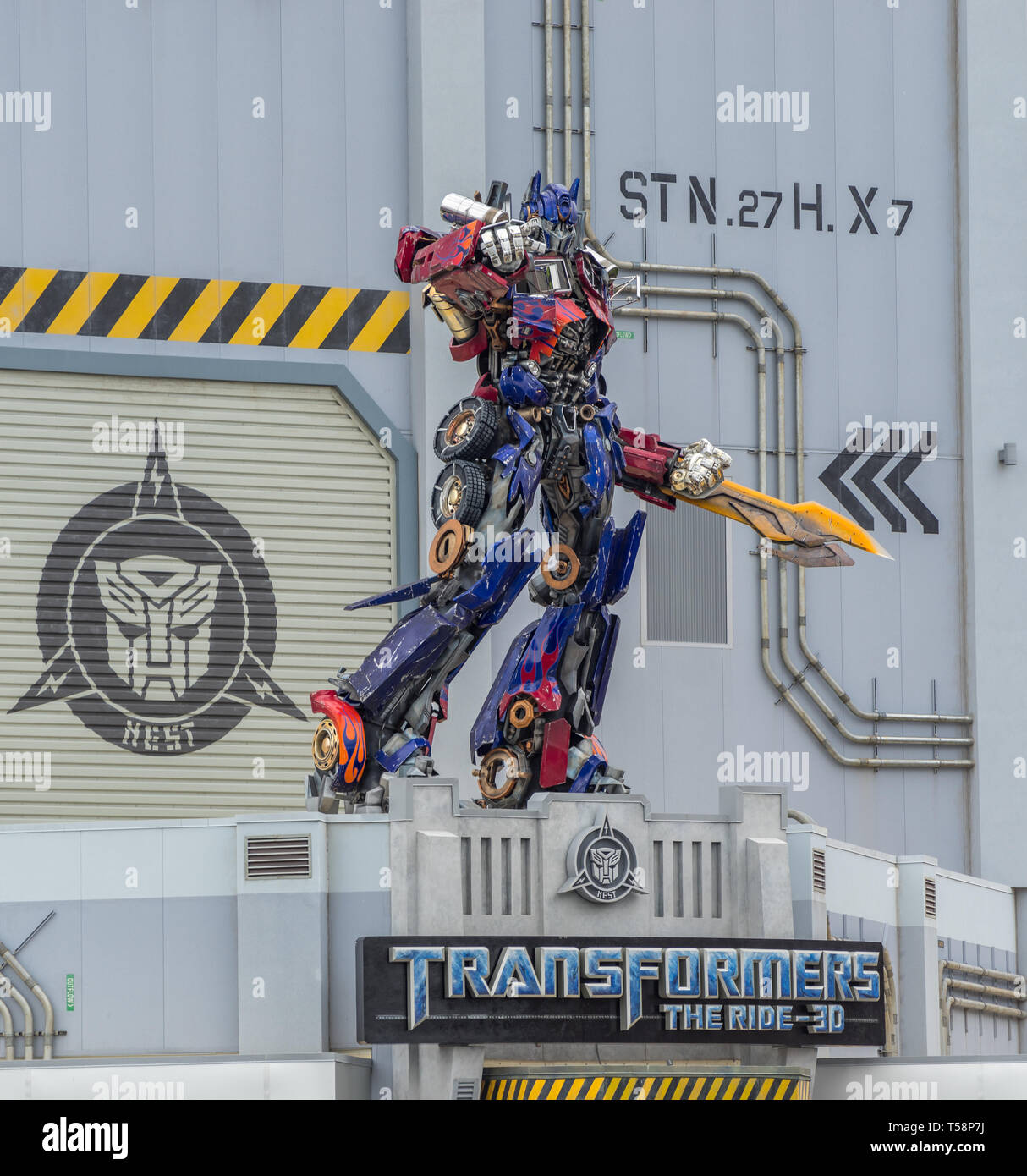 Transformers Attraction in Universal Studios Theme Park, Orlando ...