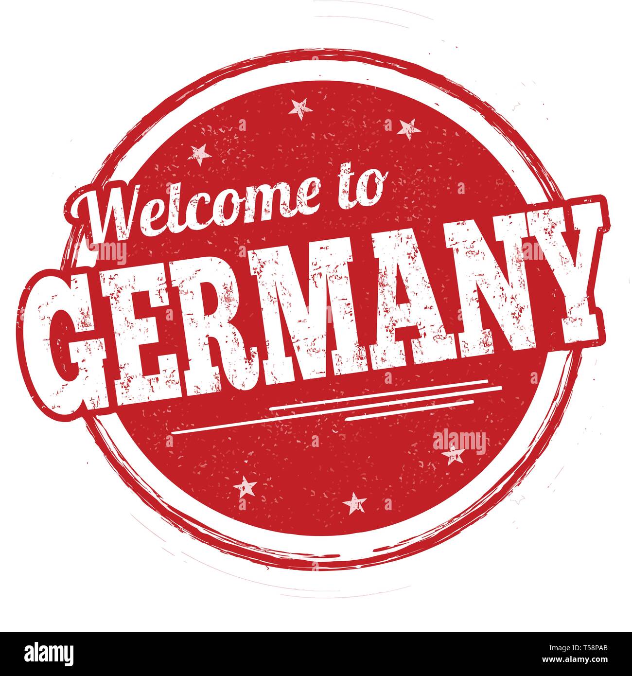 Welcome to Germany sign or stamp on white background, vector ...