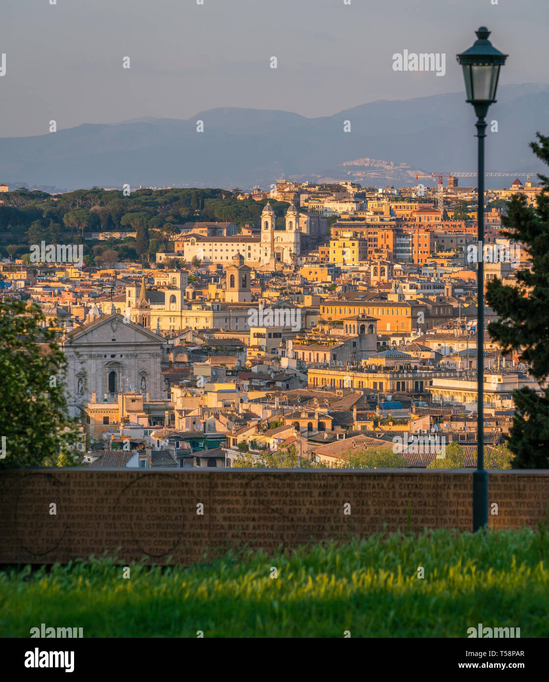 Rome view from janiculum terrace hi-res stock photography and images ...