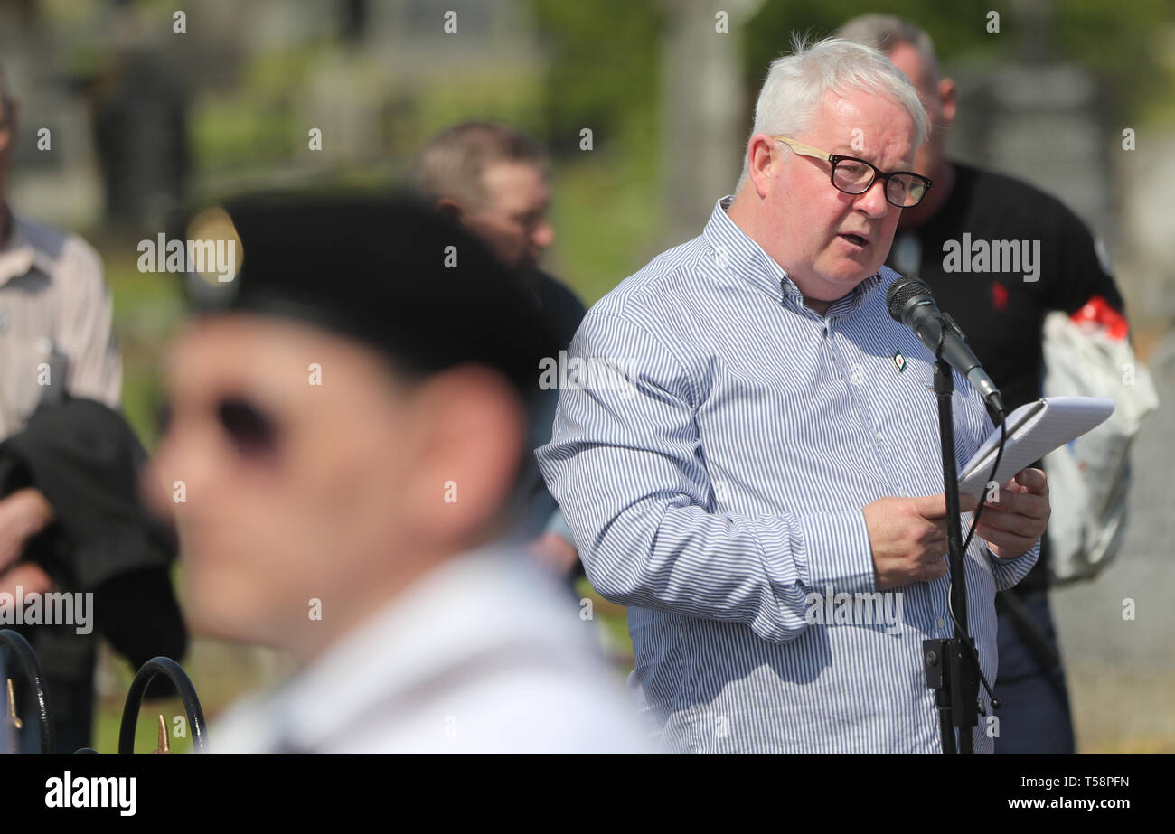 Saoradh Chairman Brian Kenna speaking during their Easter commemoration ... Saoradh Chairman Brian Kenna speaking during their Easter commemoration ...