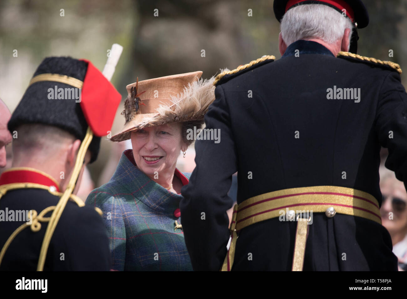 The Princess Royal during the King's Troop Royal Horse Artillery, to ...