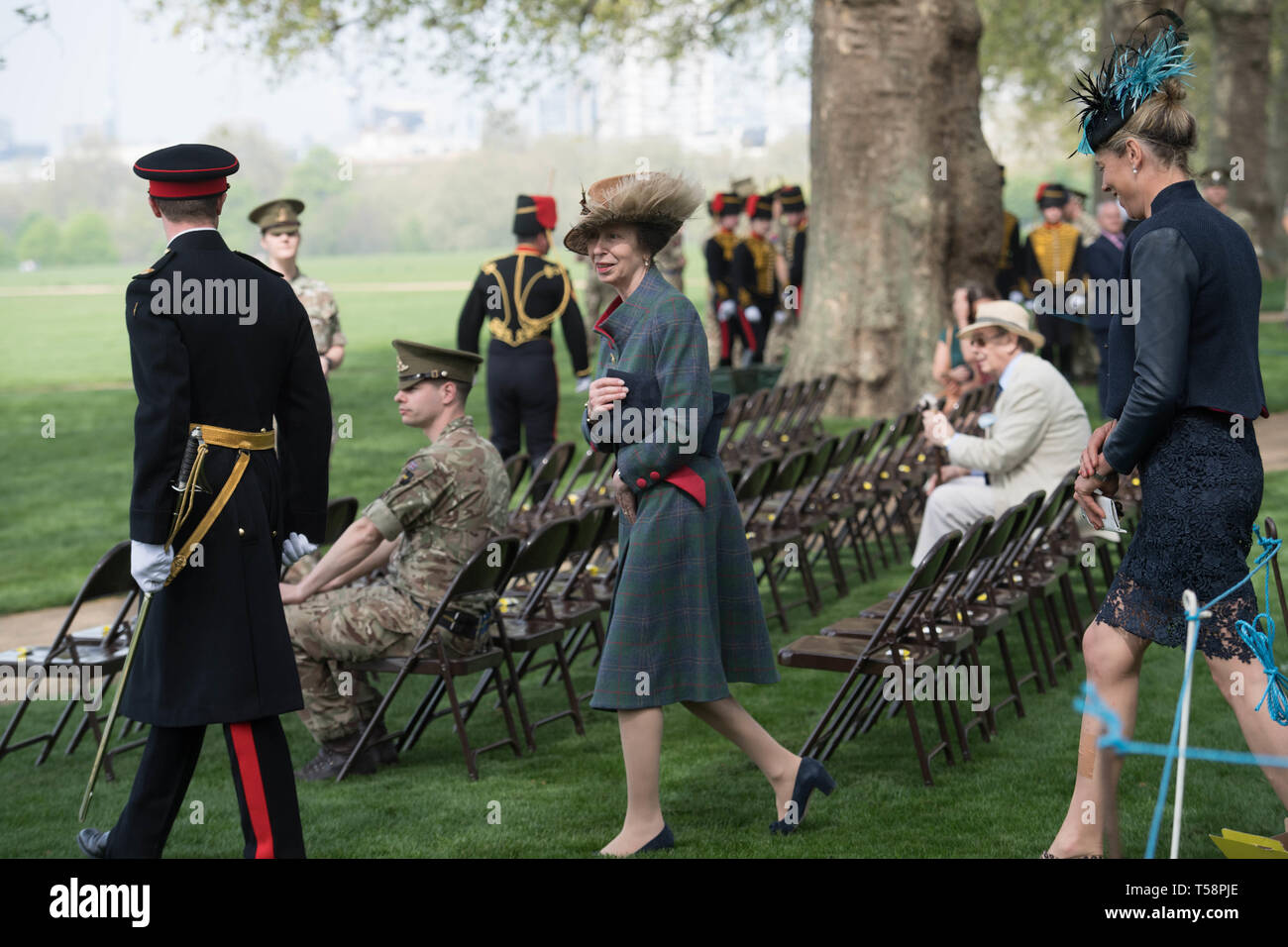 The Princess Royal during the King's Troop Royal Horse Artillery, to ...