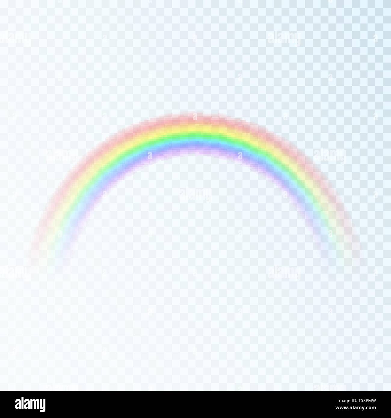 Color Rainbow. Spectrum of light, seven colors. Vector illustration ...