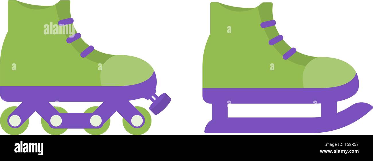 Ice skates vector vectors Stock Vector Images - Alamy