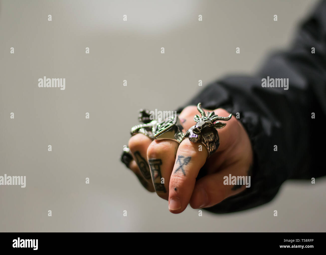 Goth tattoos hi-res stock photography and images - Alamy