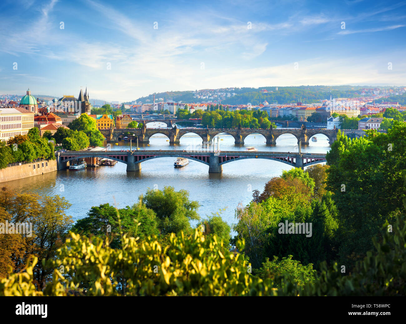 Row bridges in prague hi-res stock photography and images - Alamy