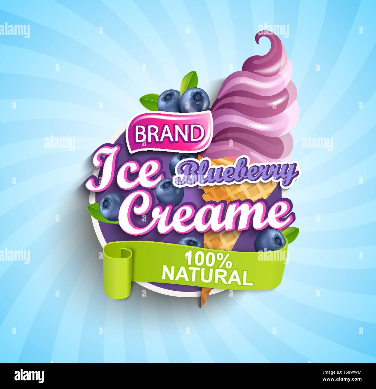 Yogurt logo hi-res stock photography and images - Alamy