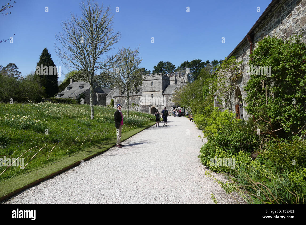 Entrance to Cotehele House, National Trust Property, Cornwall, U.K ...