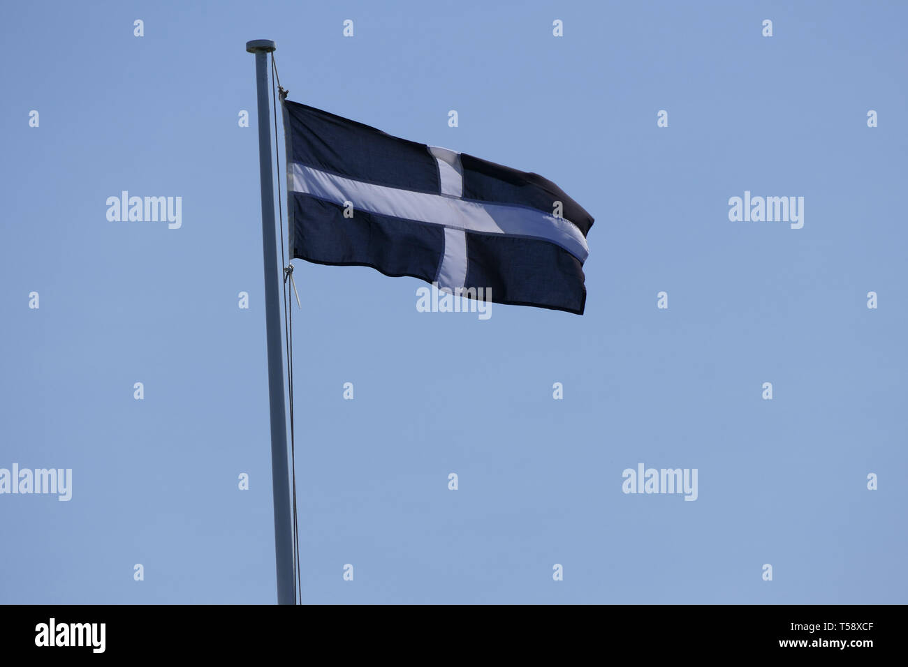 Flag of st piran hi-res stock photography and images - Alamy