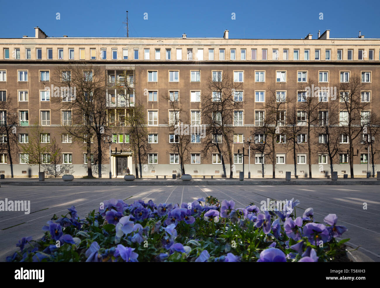 Krakow, The old communist architecture of the Working-class district of ...