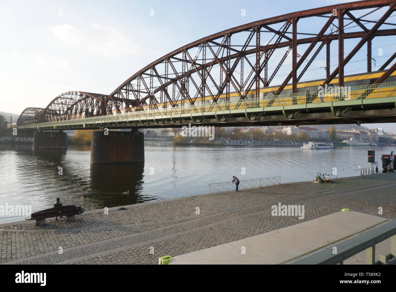 Person by bridge hi-res stock photography and images - Alamy