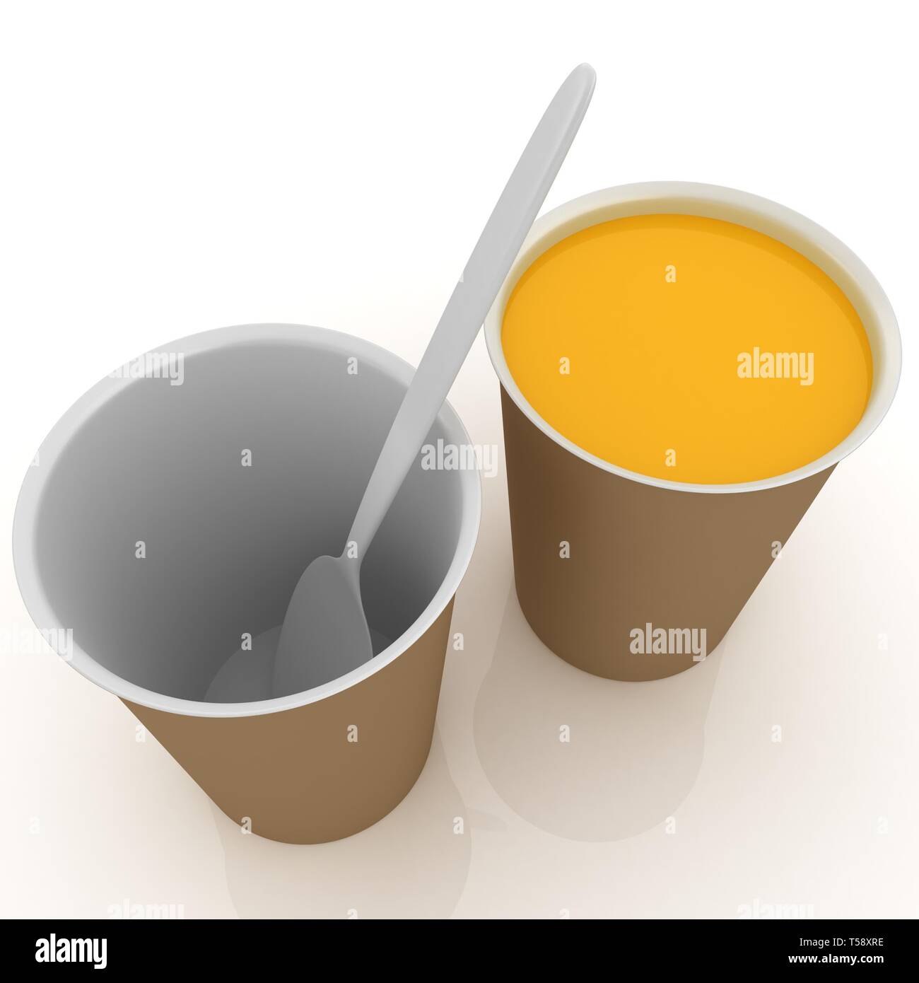 Orange juice in a fast food dishes Stock Photo - Alamy