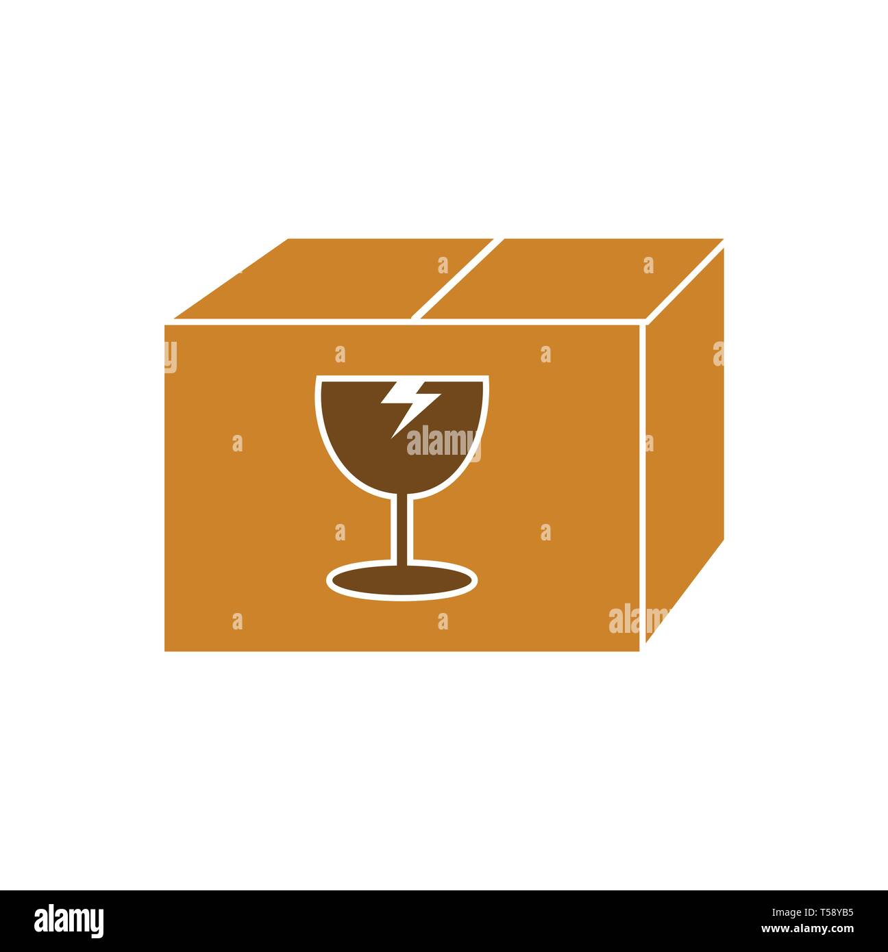 Box icon on background for graphic and web design. Simple vector sign ...