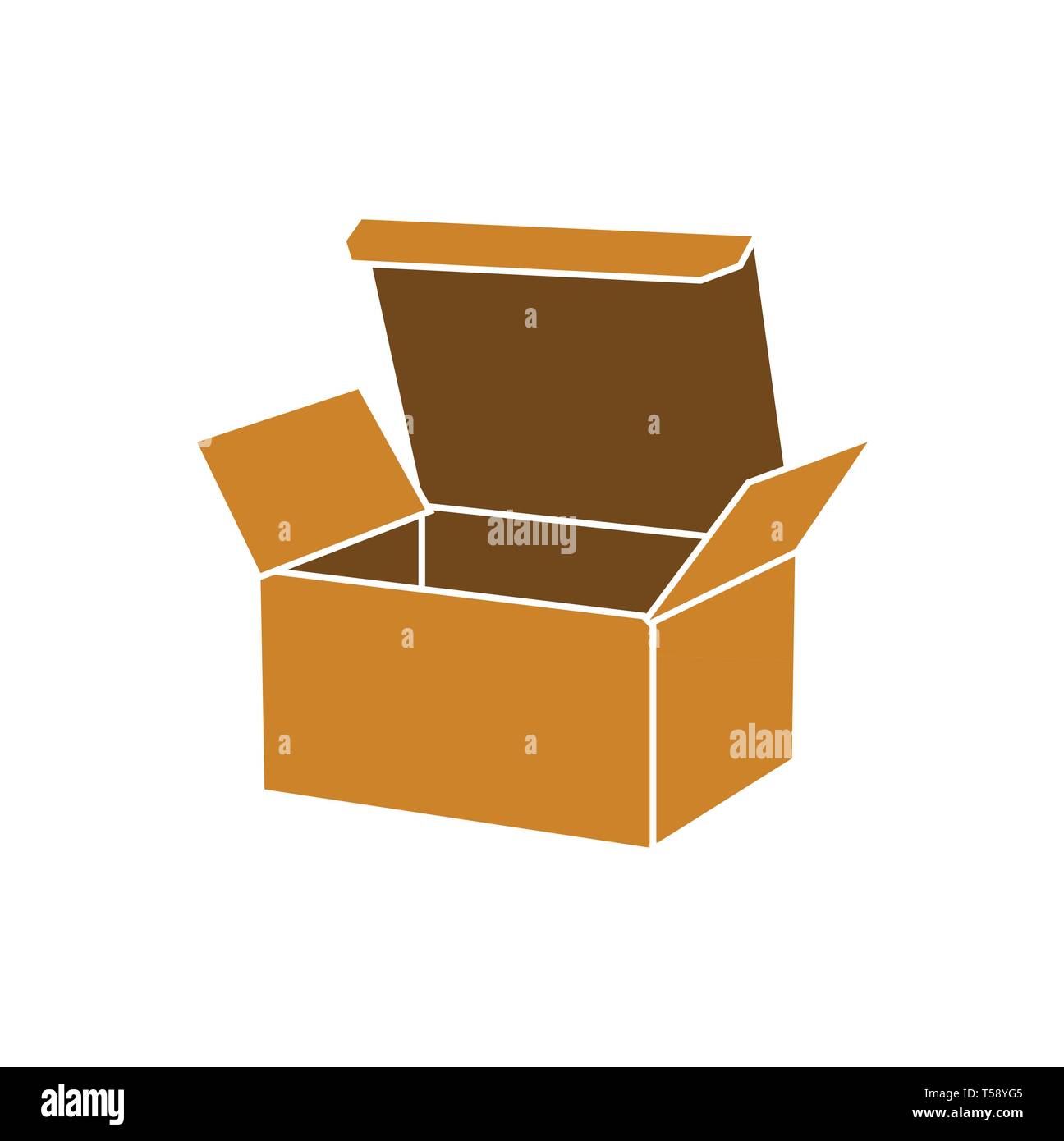 Box icon on background for graphic and web design. Simple vector sign ...