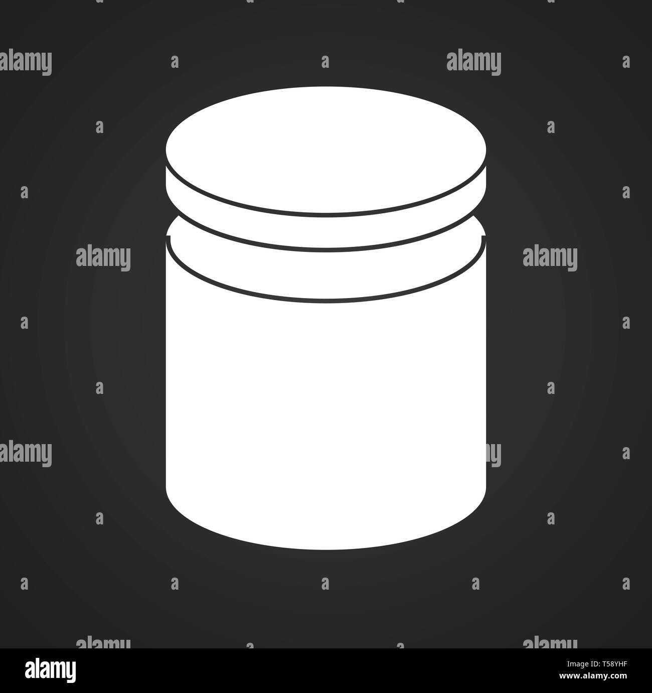 Box icon on background for graphic and web design. Simple vector sign ...