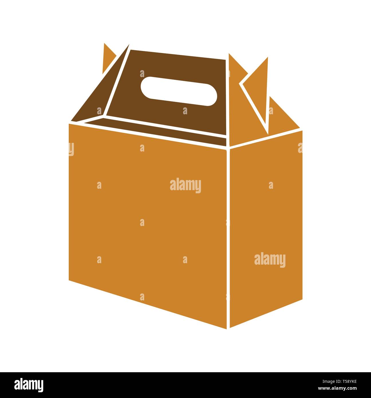 Box icon on background for graphic and web design. Simple vector sign ...