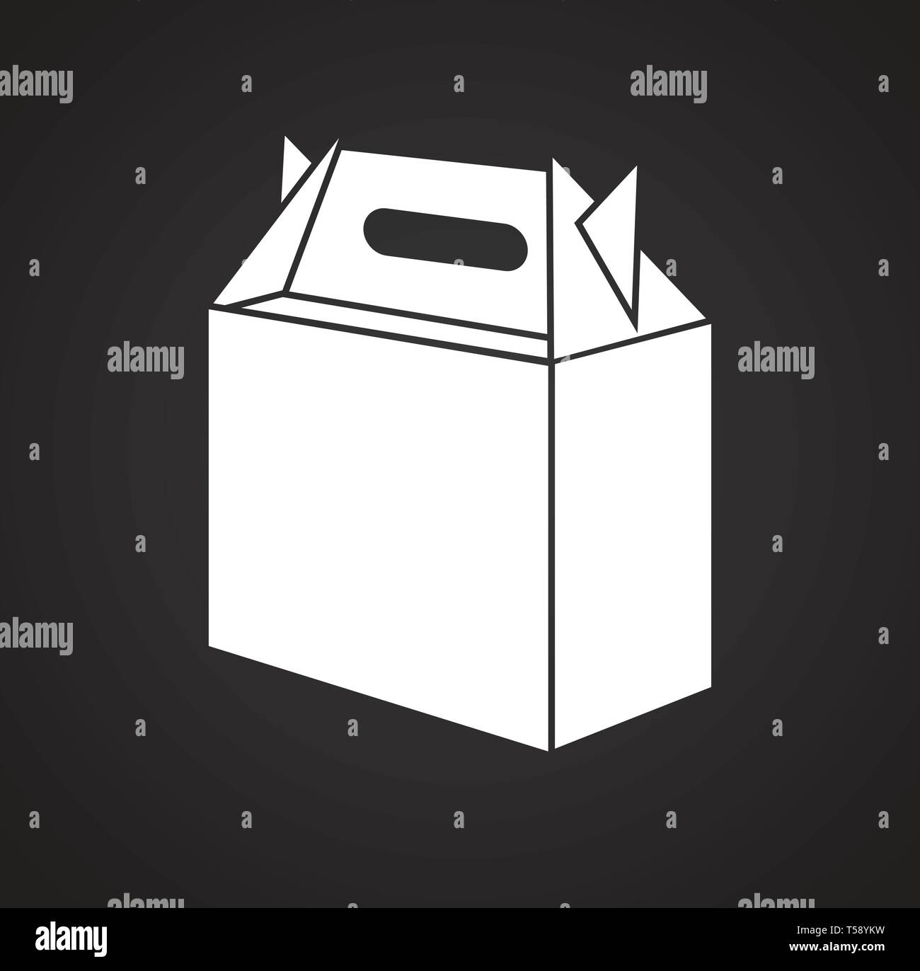 Box icon on background for graphic and web design. Simple vector sign ...