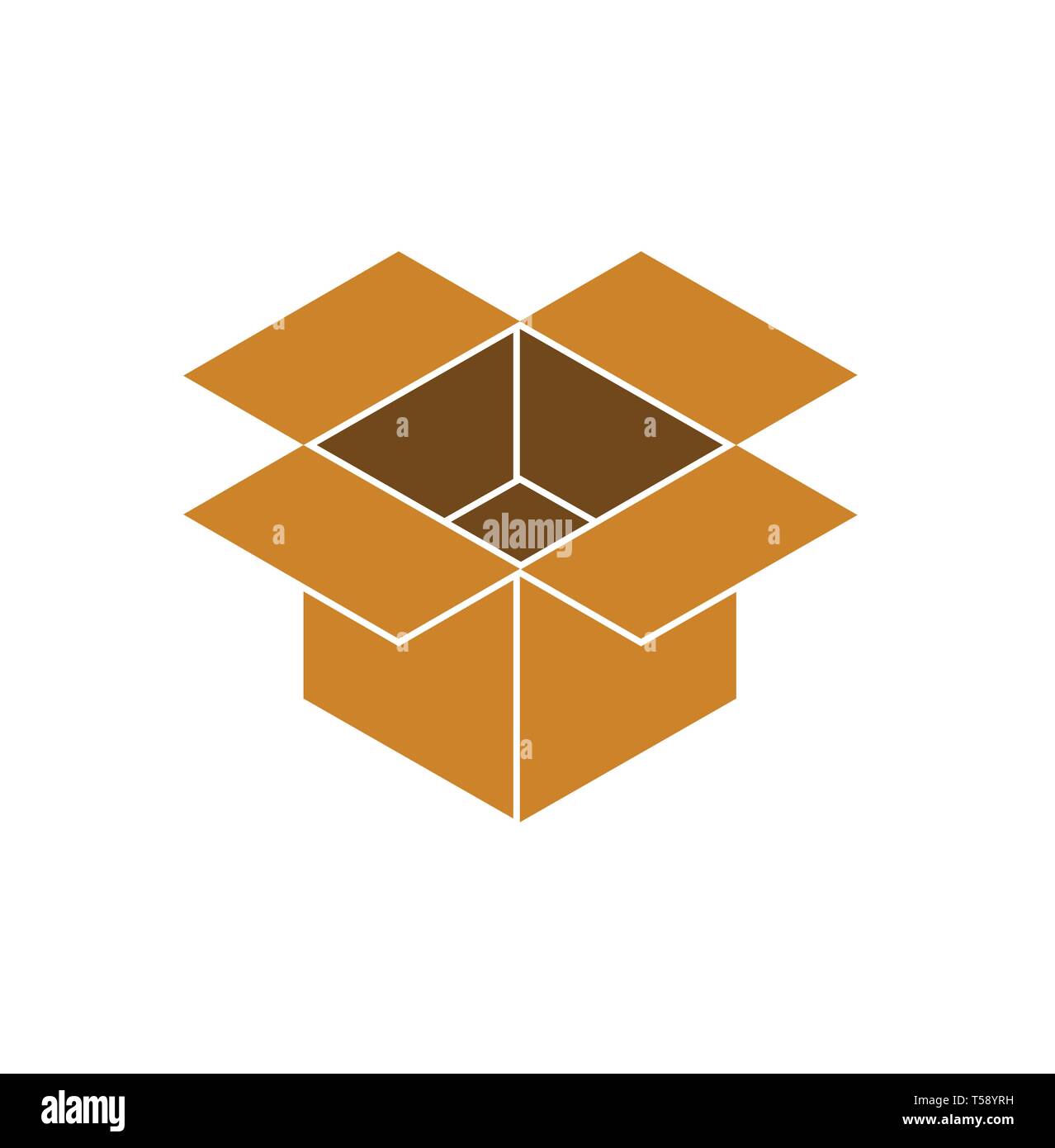 Box icon on background for graphic and web design. Simple vector sign ...