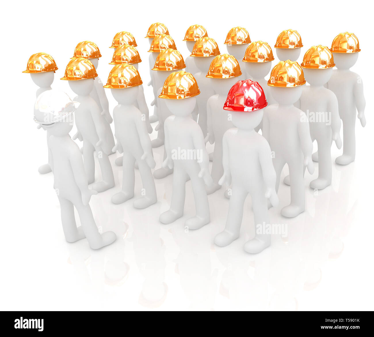 Professional handyman in hard hat Cut Out Stock Images & Pictures - Alamy