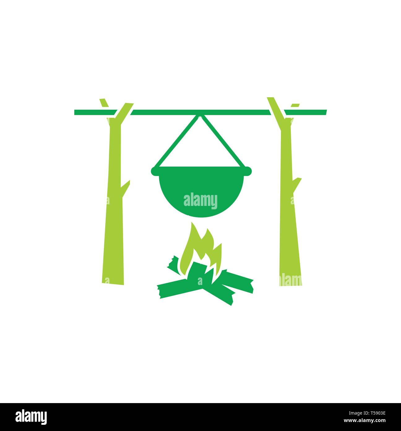Outdoor landscape icon on background for graphic and web design. Simple ...