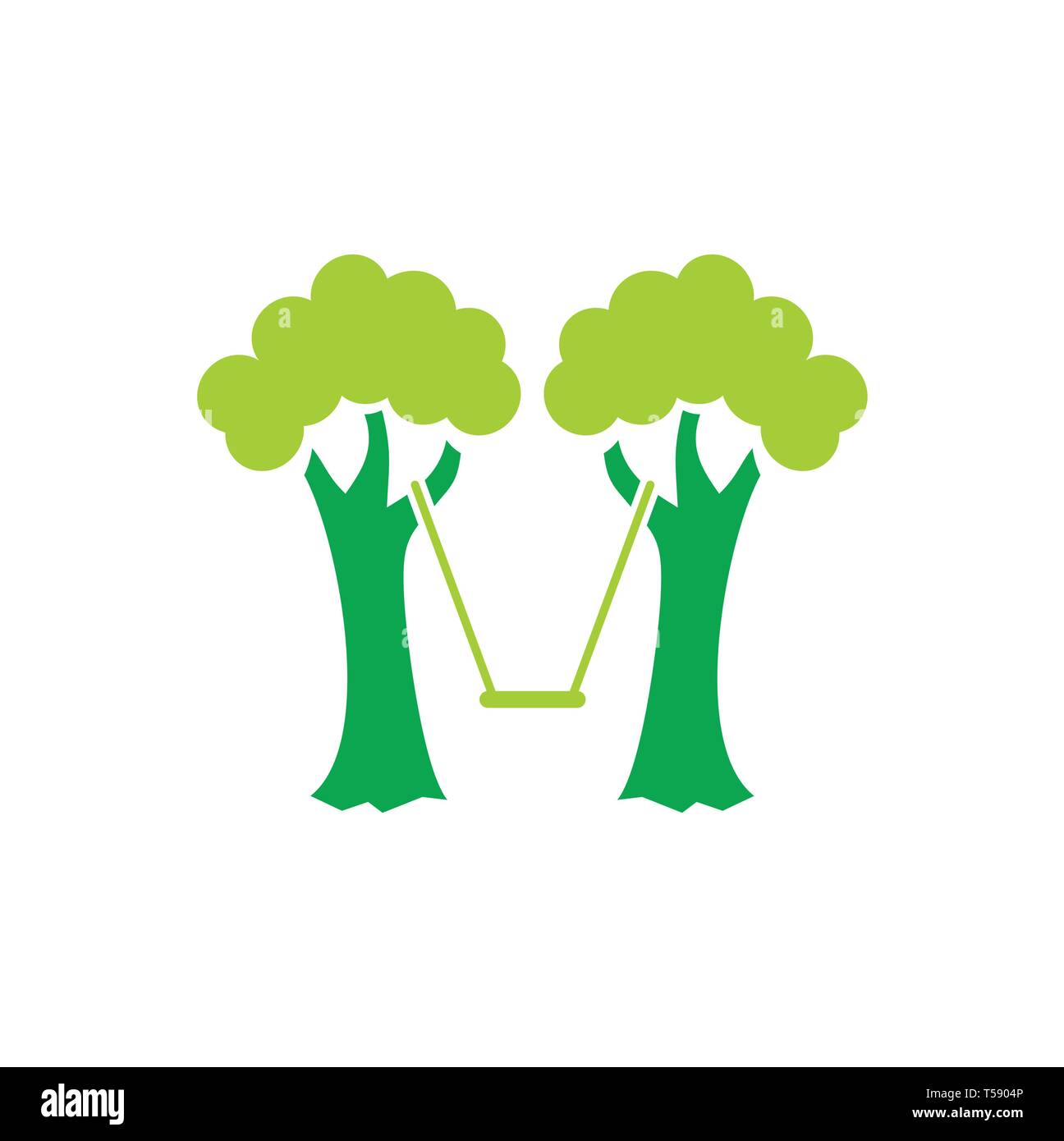 Outdoor landscape icon on background for graphic and web design. Simple ...