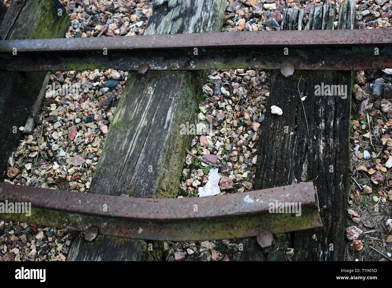 Broken train track hi-res stock photography and images - Alamy