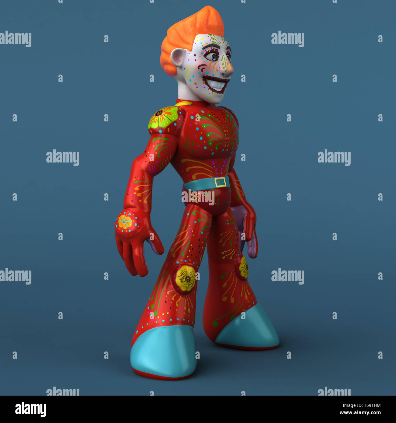 Mexican hero - 3D Illustration Stock Photo - Alamy