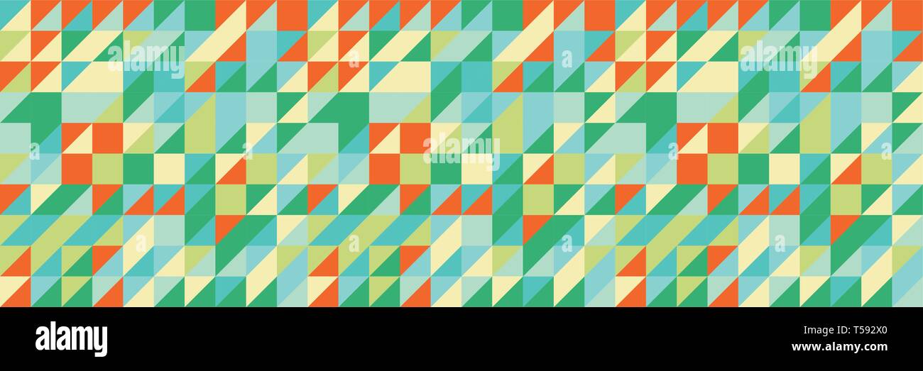 Seamless geometric triangle pattern. Abstract retro Vector Stock Vector ...