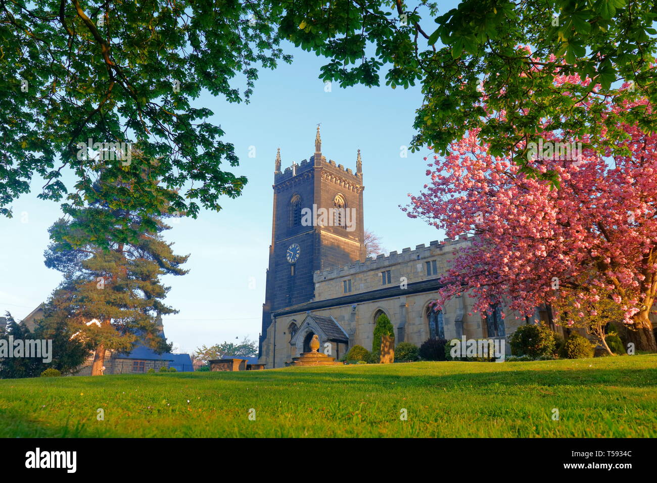 St Mary's Church in Swillington Stock Photo - Alamy