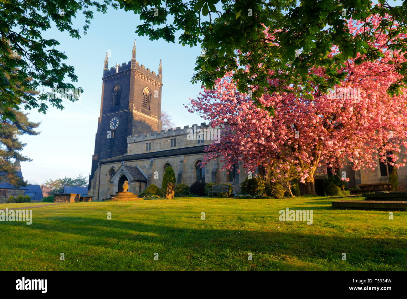 St Mary's Church in Swillington Stock Photo - Alamy