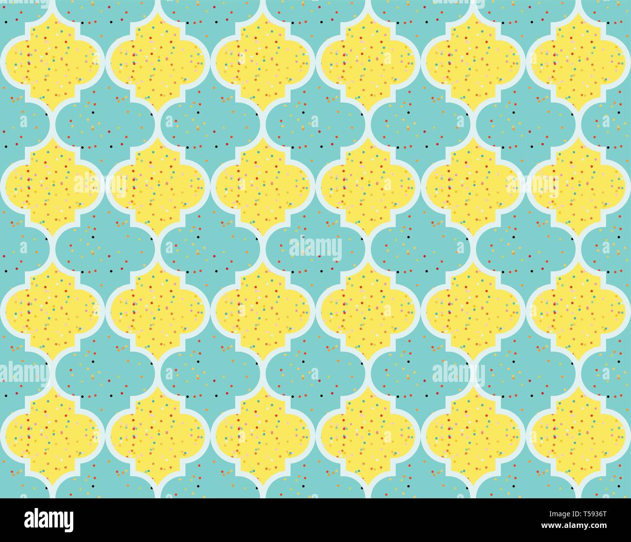 Moroccan Quatrefoil Seamless Pattern Mosaic Ogee Vector Stock Vector ...