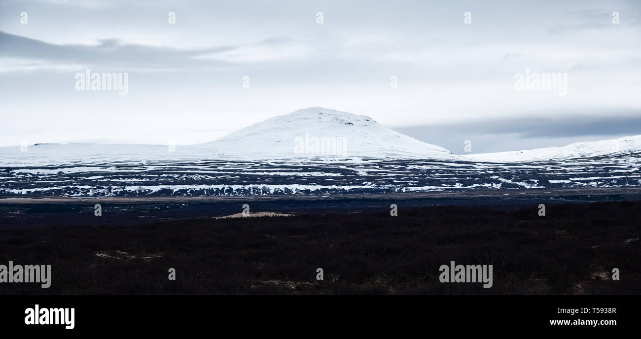Mount Hekla (1491m), Iceland, one of the country's most active ...