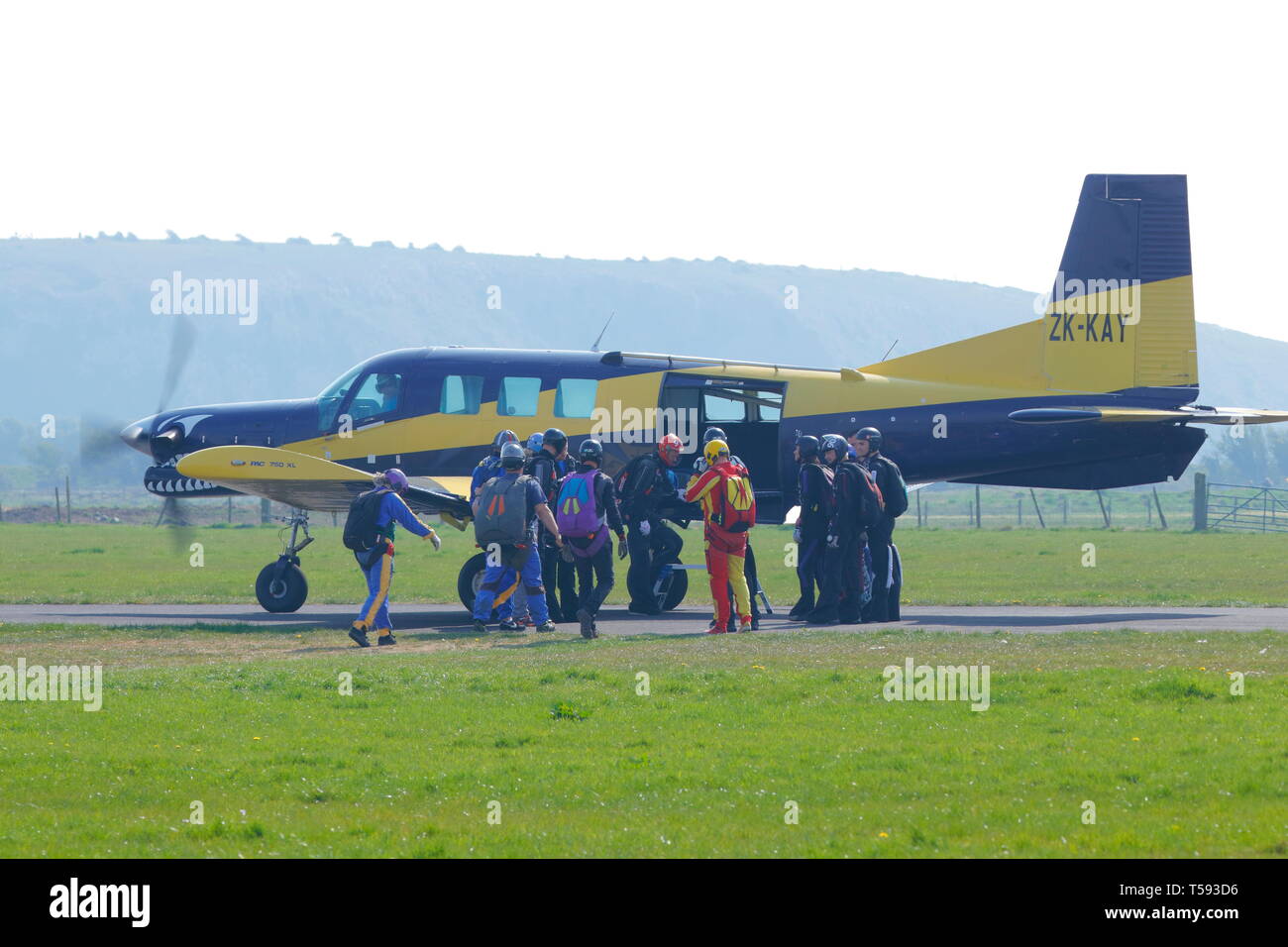 A 2004 built Pacific Aerospace 750 XL in use at Skydive North West in ...