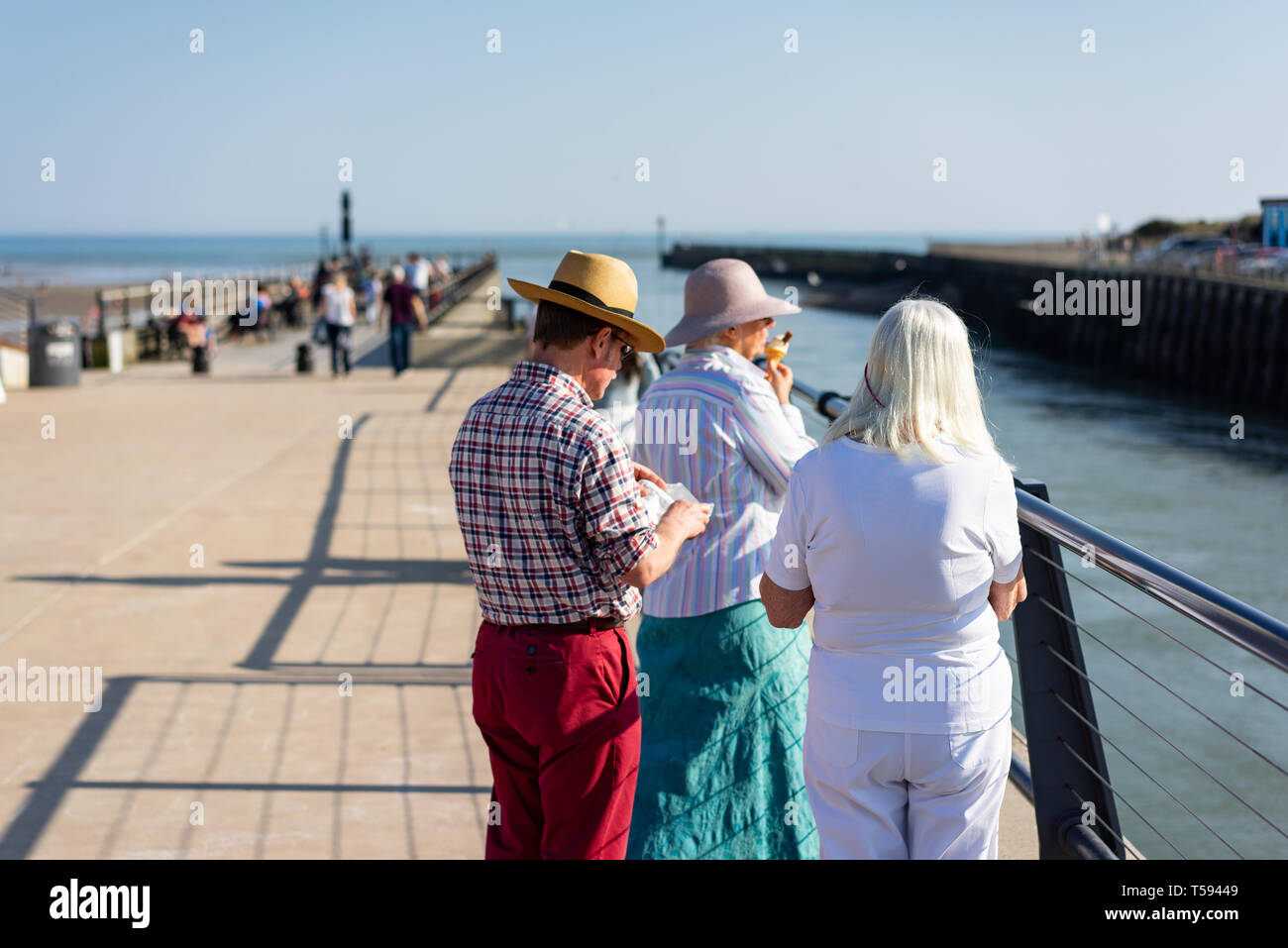Woman seaside middle aged promenade hi-res stock photography and images ...