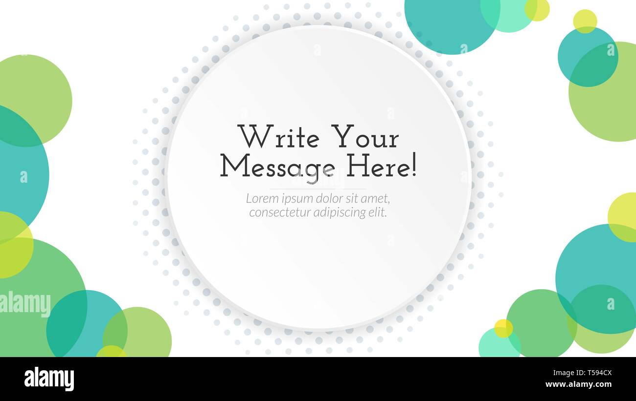 Green eco background for greeting card or invitation. Useful for ...