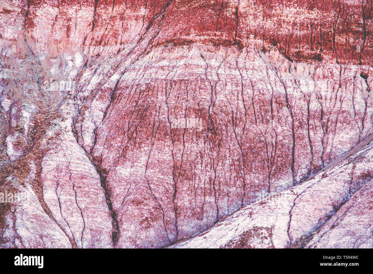 The texture of the mountain. Layers of clay and chalk. Background Stock ...
