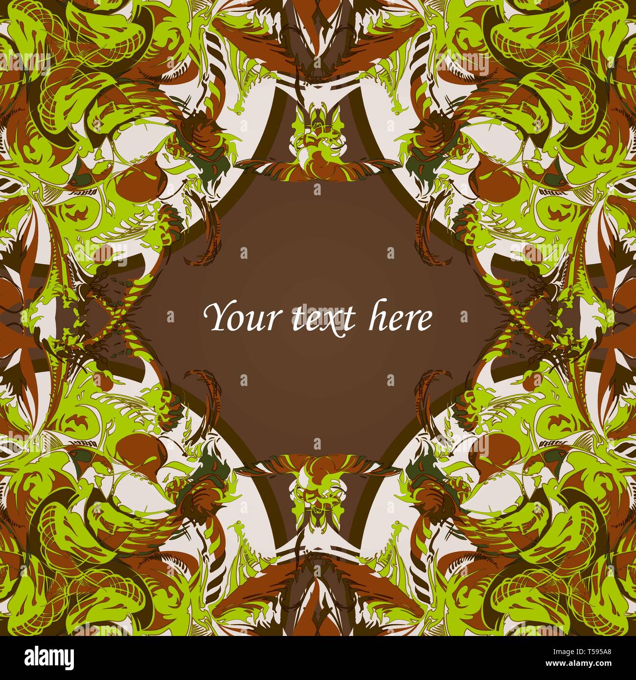 Decorative corners from botanical motifs. Beautiful lines create ...