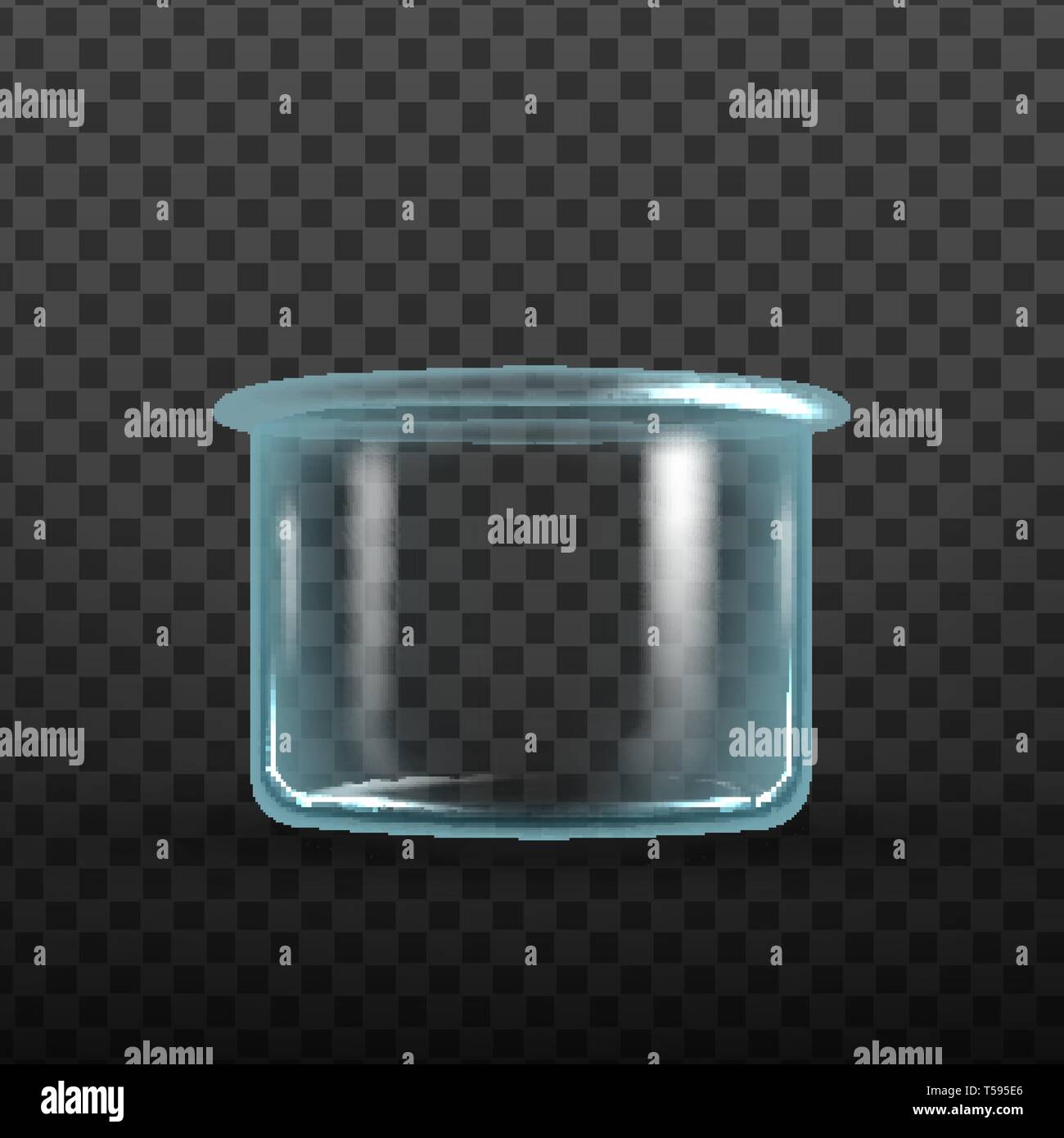 Realistic Laboratory Flask Crystallizer Vector Stock Vector Image & Art ...