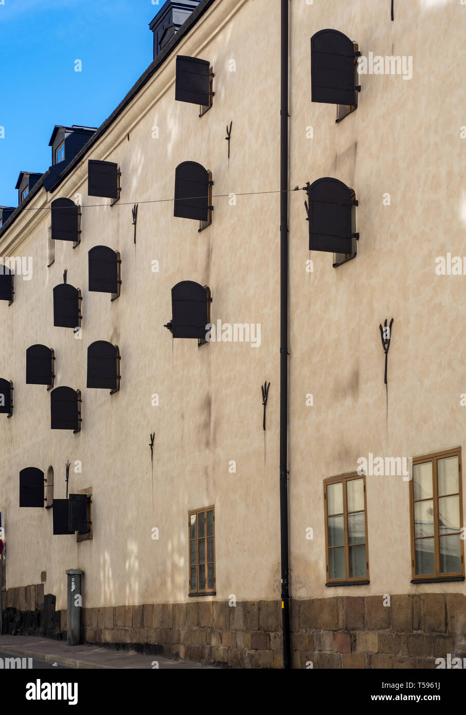 The distinctive shutters of the Scenkonstmuseet, Swedish Museum of ...