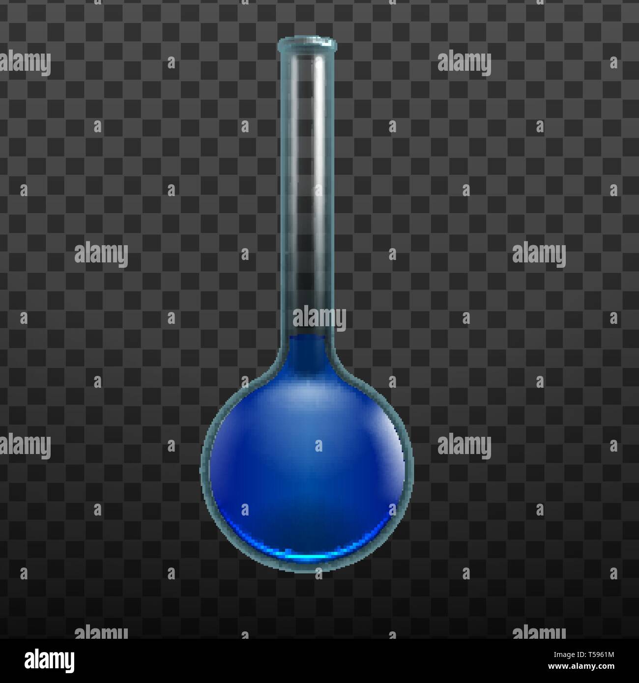 Laboratory Transparent Glassware Instrument Vector Stock Vector Image ...