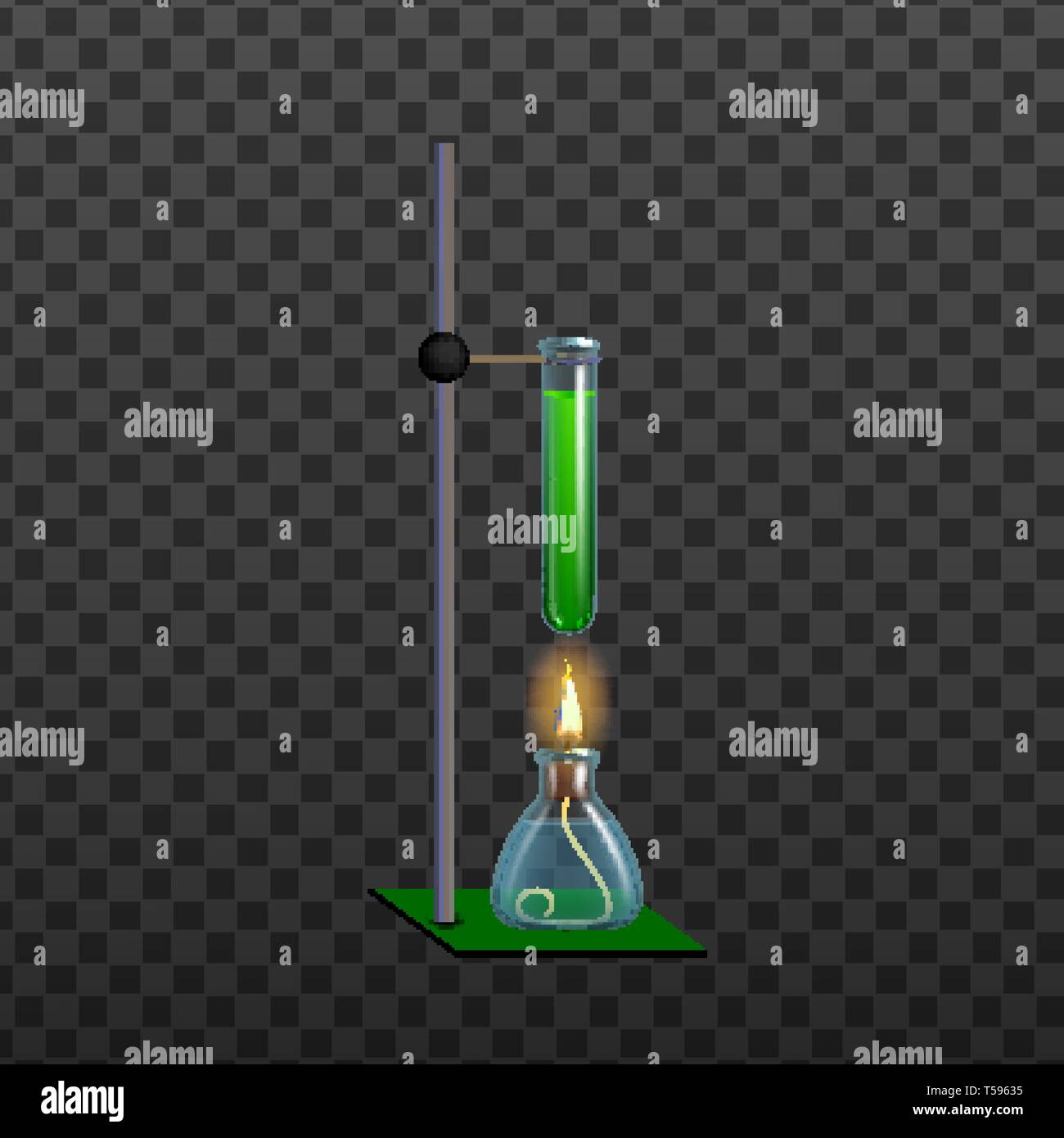 Realistic Chemical Laboratory Equipment Vector Stock Vector Image & Art ...